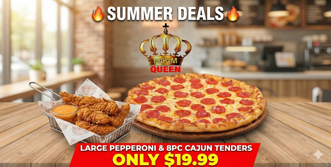Queen Pizza & Krispy Krunchy Chicken